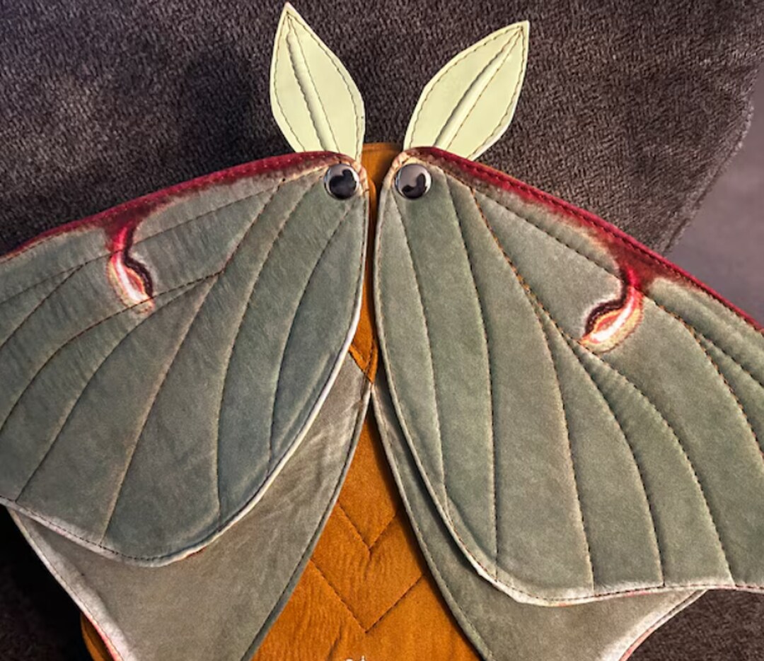 Luna Moth Shaped Convertible Backpack, Insect Purse Fully Customizable ...