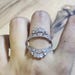 Victorian Enhancer Guard Ring, Round Moissanite Diamond Art Deco Band ...