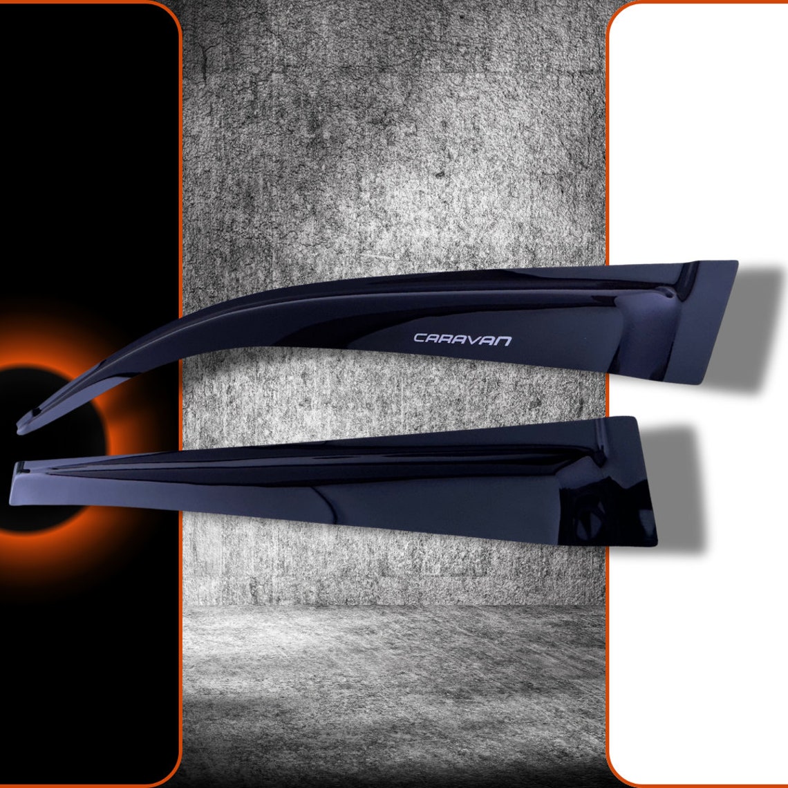 2008-2018 Dodge Caravan Out-channel Auto-visor Side Window Rain ...