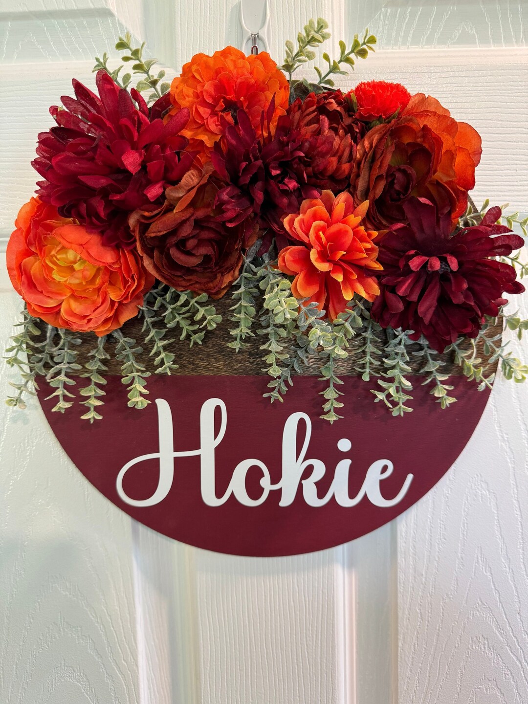 Virginia Tech Hokies Wood Welcome Hanger Door Sign - Etsy