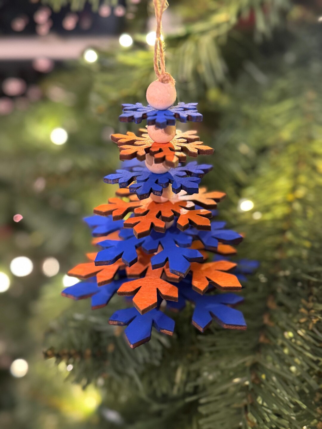 UVA Virginia Cavalier Snowflake Christmas Tree - Etsy