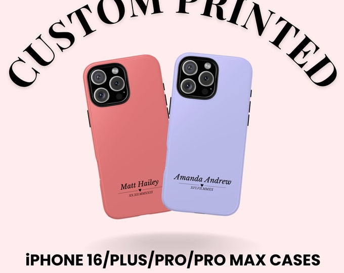 Personalized Custom iPhone Cute Matching Cases for 16 15 14 13 12 11 ...