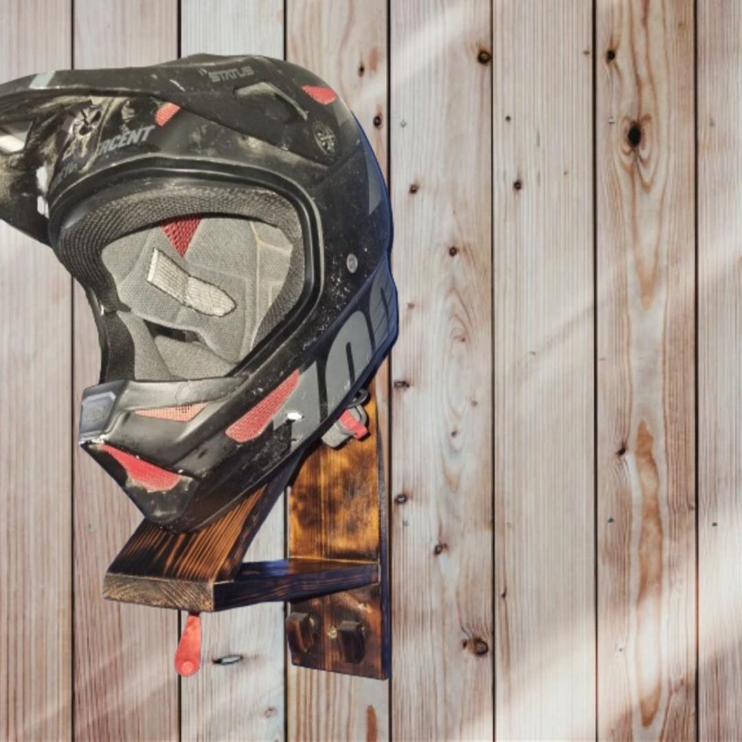 Wooden Motorcycle Helmet Shelf - Etsy