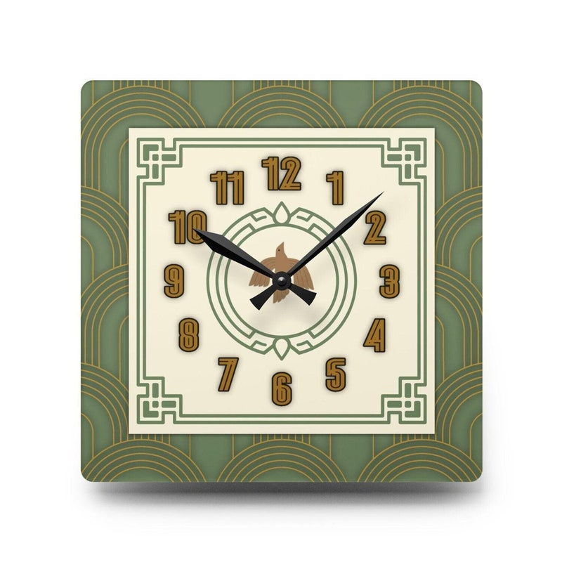 Square Wall Clock - Etsy