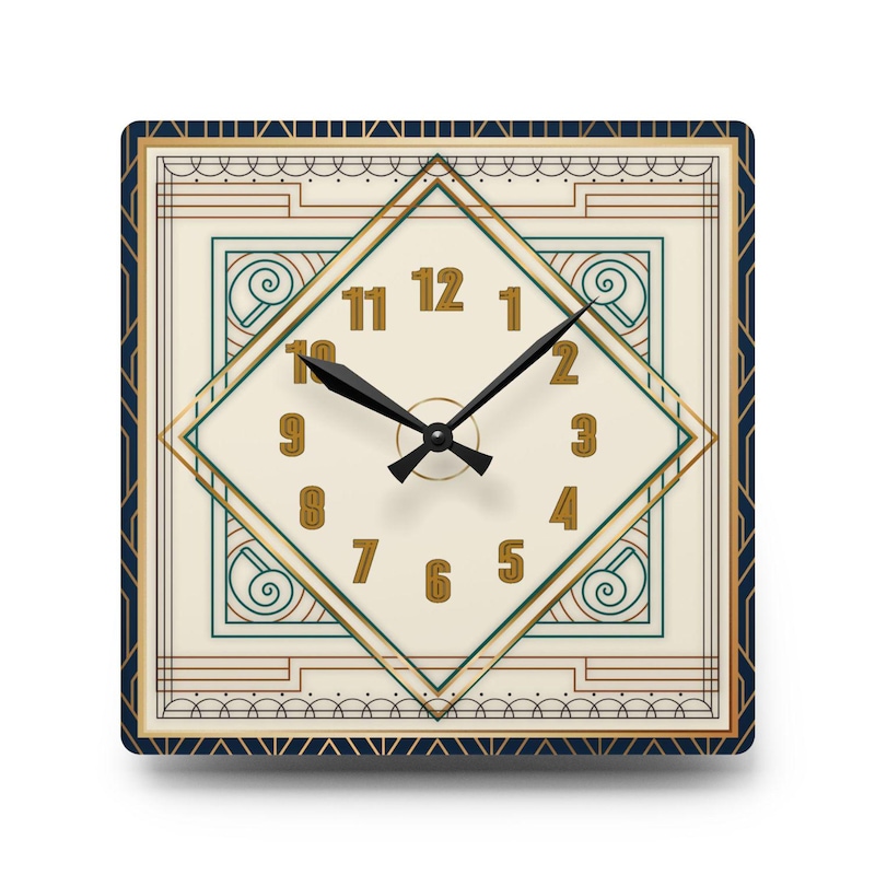 Small Art Deco Wall Clocks - Etsy