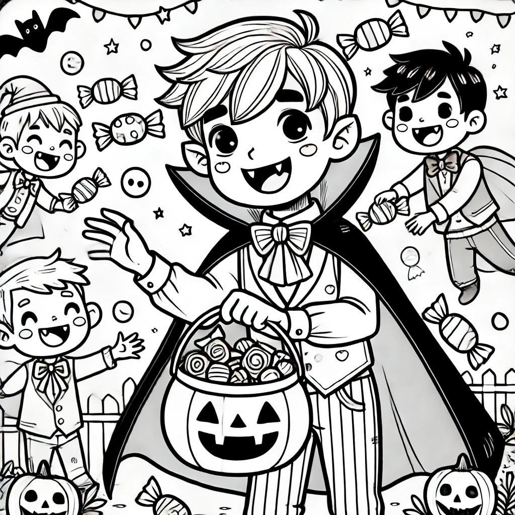 Halloween Coloring Pages for Kids, Coloring Books, Coloring Pages ...
