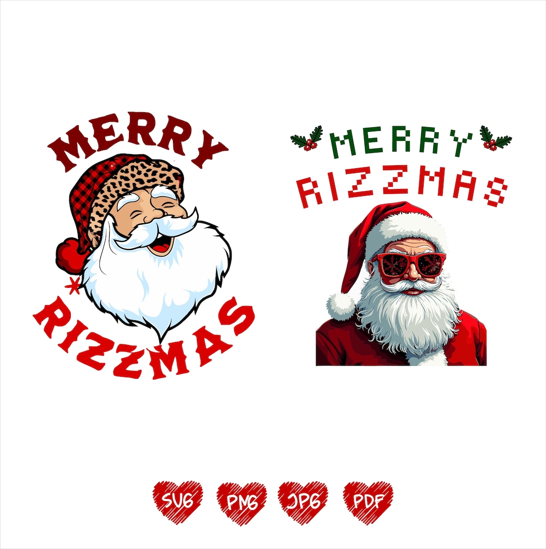 Skibidi Rizzmas Png Svg, Merry Rizzmas Png, Santa Bruh Christmas 2025 ...