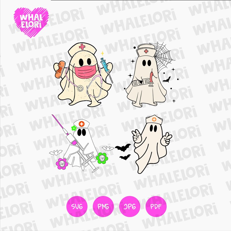 Nurse Halloween Svg Png Bundle Boo Boo Crew Spooky Smell Children Funny ...