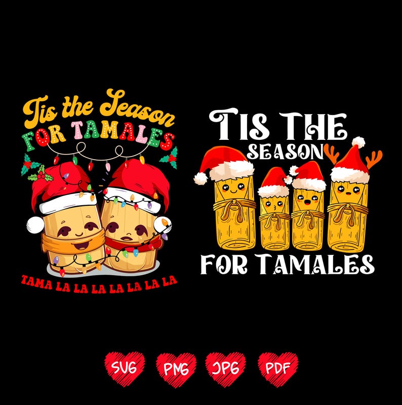 Tamales Christmas SVG PNG: Mexican Food Art (digital Download - Etsy