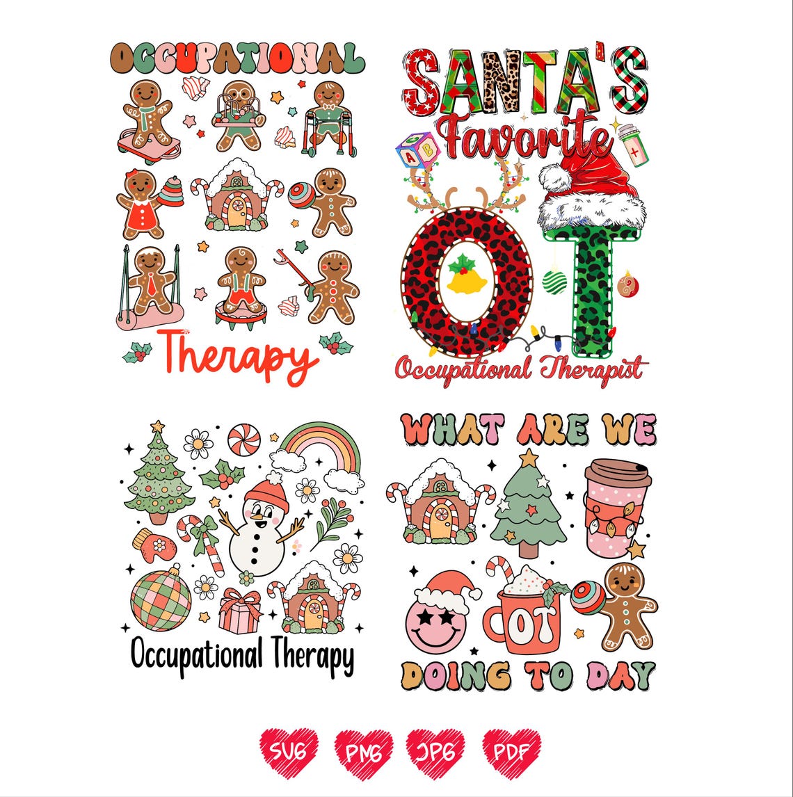 Occupational Therapy Christmas 2025 Png Svg, Occupational Therapist ...