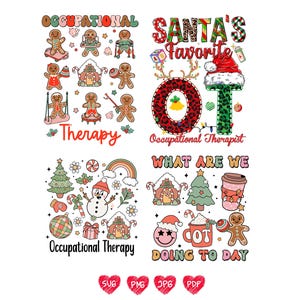 Occupational Therapy Christmas 2025 Png Svg, Occupational Therapist ...