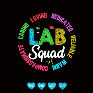 Lab Squad Svg Png, Lab Week 2025 Medical Laboratory Technician, Lab ...