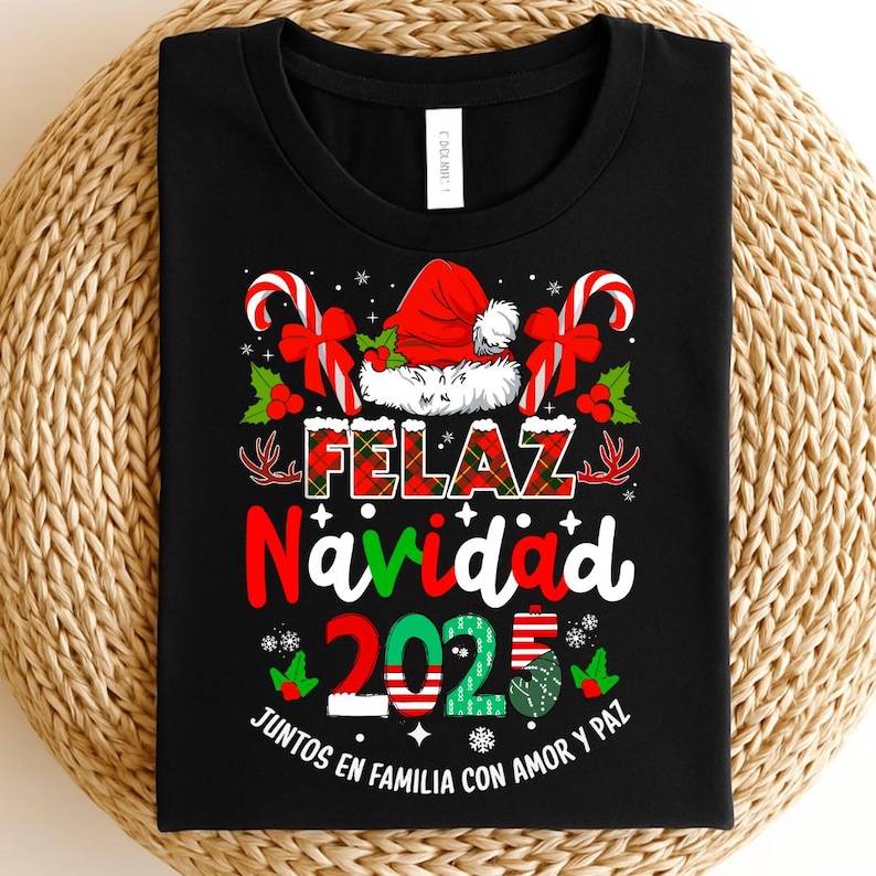 Feliz Navidad 2025 PNG SVG Bundle: Spanish Christmas, Luces De Navidad ...