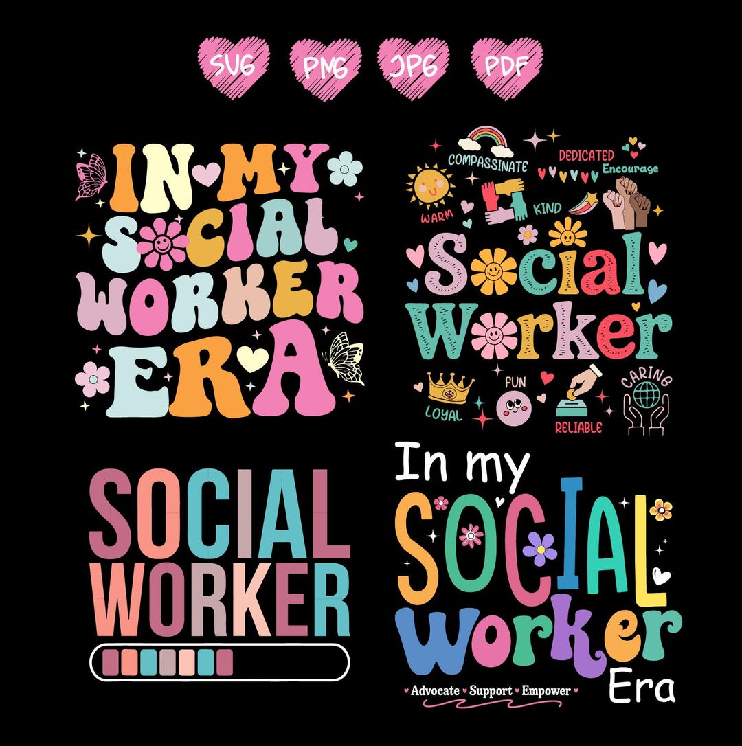 Social Worker Bundle Svg Png, Social Worker Designs, Love Social Worker ...