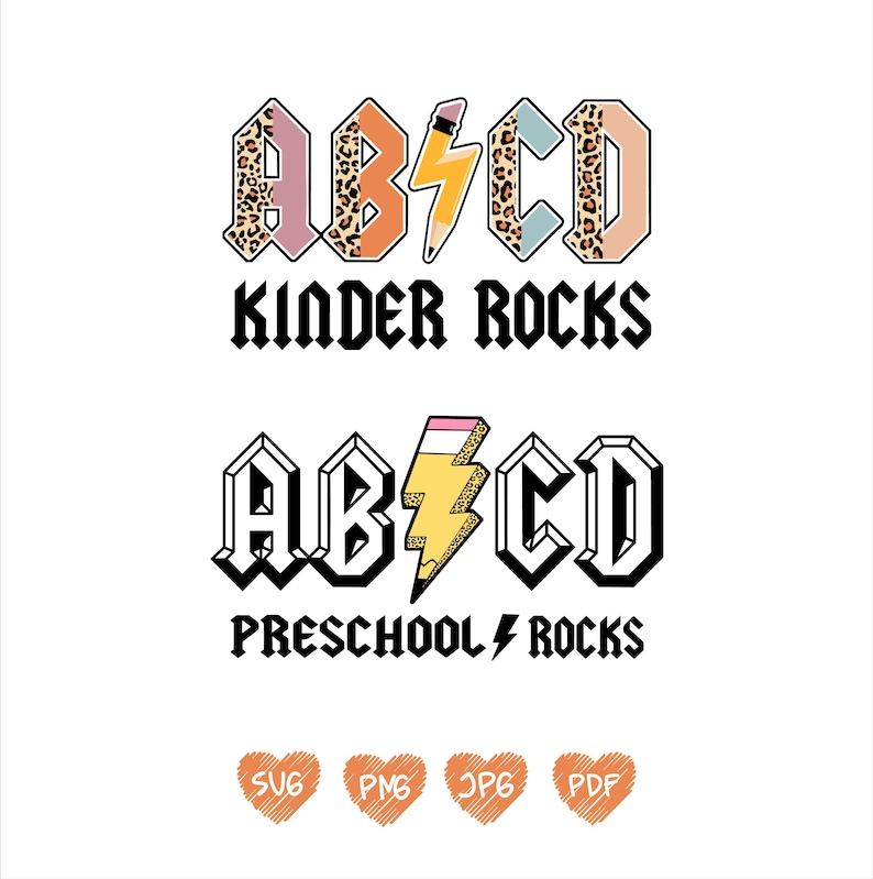 ABCD Kinder Rock Png , Abcd Back in Class Preschool Rock Png , Back to ...
