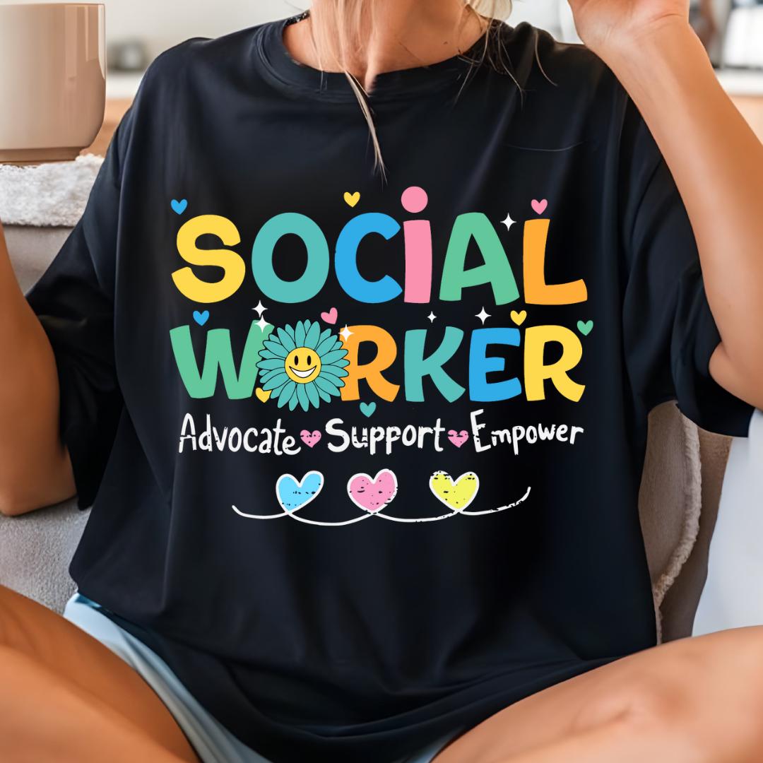 Social Worker Words Bundle Png Svg, Gift for Social Worker Png, Social ...