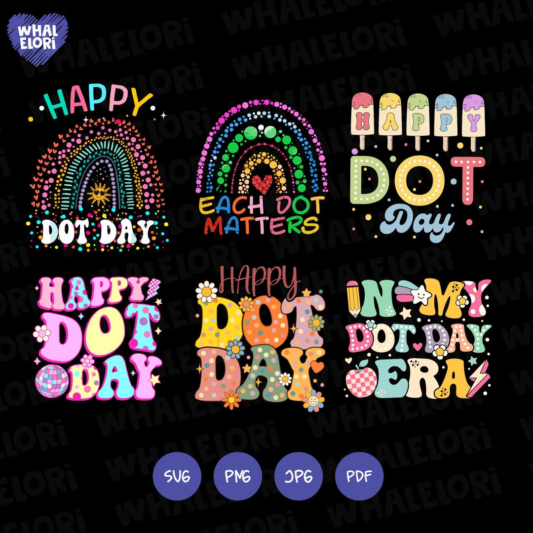 Designs for International Dot Day Svg Png Files, Make Your Mark and See ...