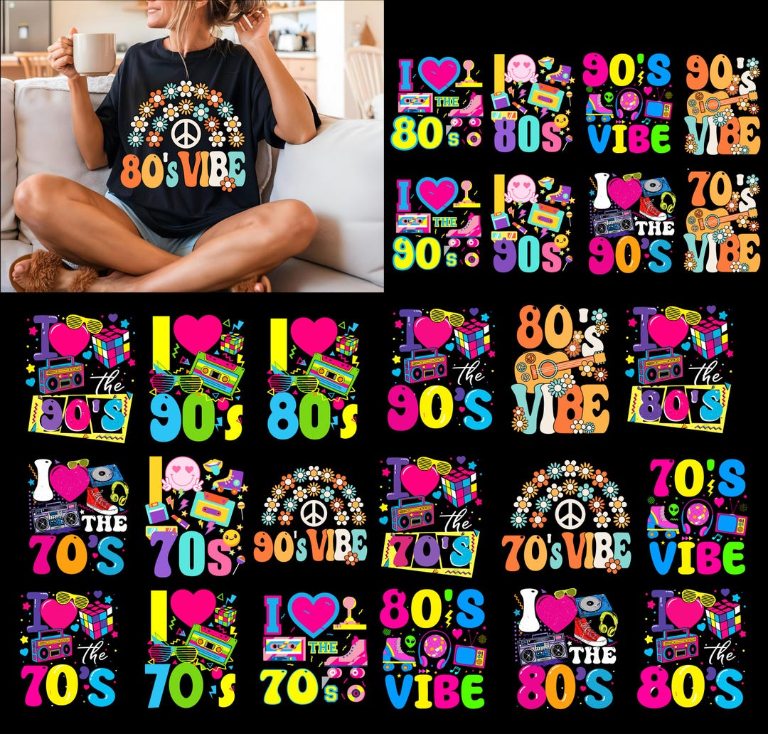I Love the 80s Svg Png Bundle, Eighties Svg, 90s Birthday Retro Svg ...