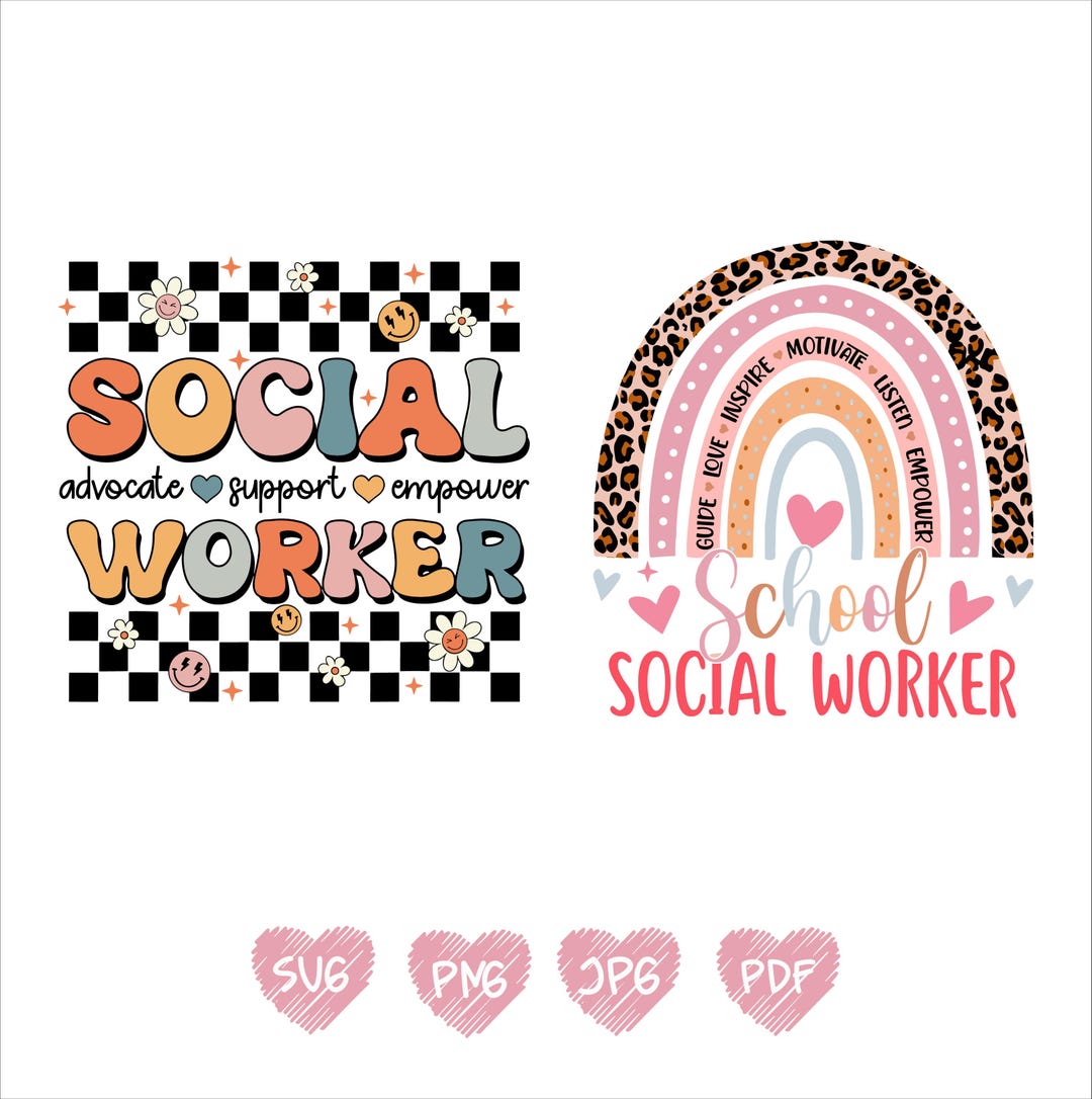 Social Worker Svg Png, Social Worker Rainbow Svg,advocate Support ...