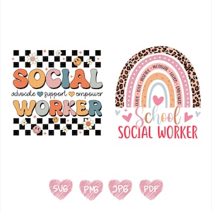 Social Worker Svg Png, Social Worker Rainbow Svg,advocate Support ...