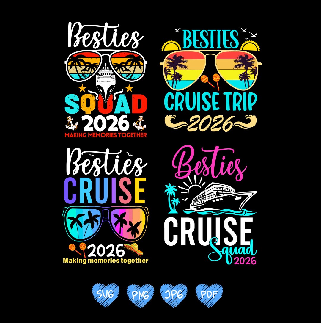 Bestie Cruise Squad Svg Png, Bestie Shirt Bundle, Best Friend Era Svg ...