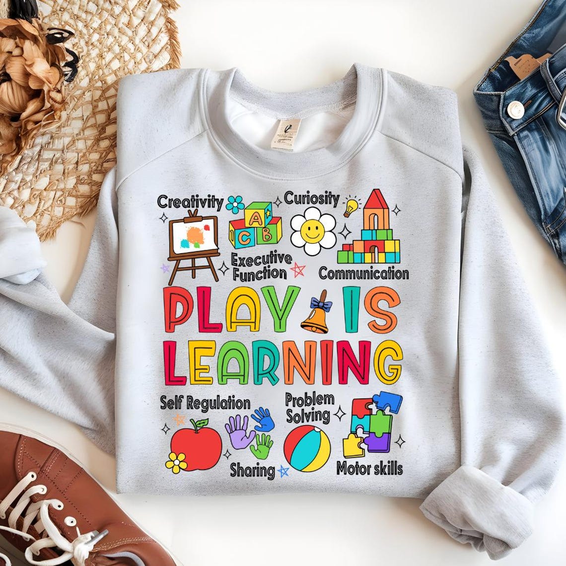 Play is Learning Svg PNG, Back to School PNG, Preschool Learning Design ...
