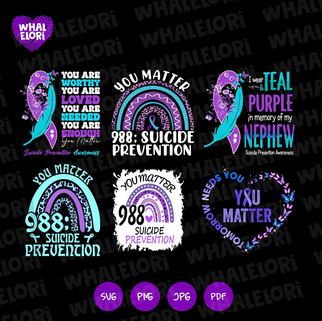 Suicide Prevention Awareness 2026 Bundle Svg Png, Stay National Suicide ...