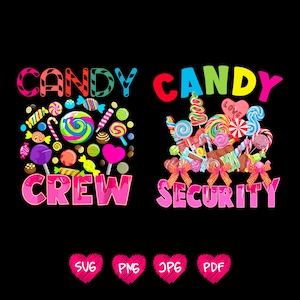Candy Land Candy Crew Decorations Sweetie Candy Squad Christmas Cool ...