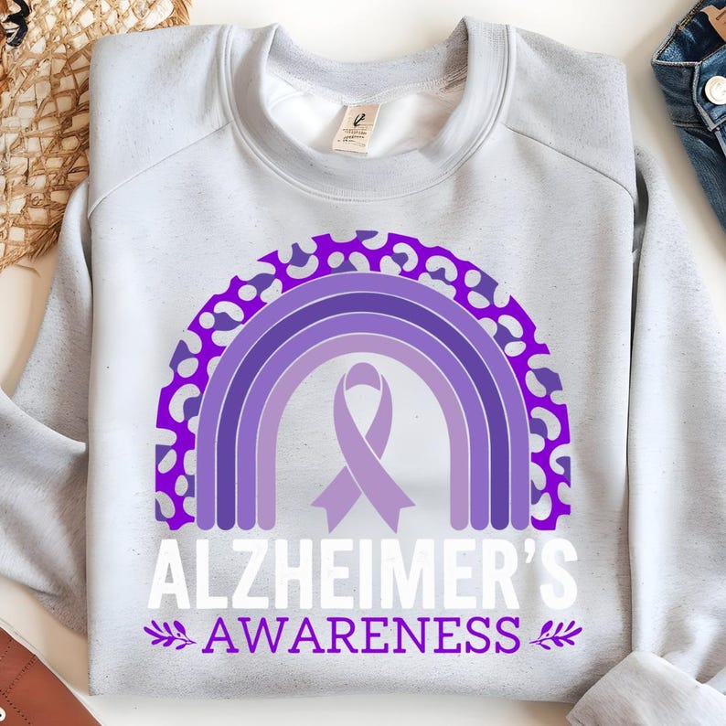 Alzheimer's Awareness Png Svg Bundle, Purple Ribbon, Alzheimer's ...