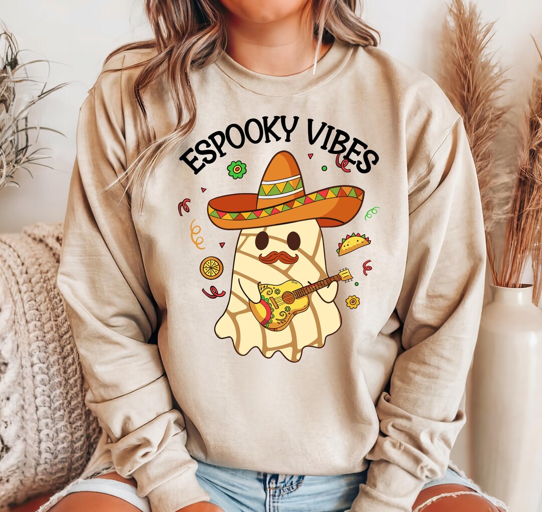 Mexican Ghost, Espooky Vibes Png Svg, Espooky Season, Spooky Conchas ...