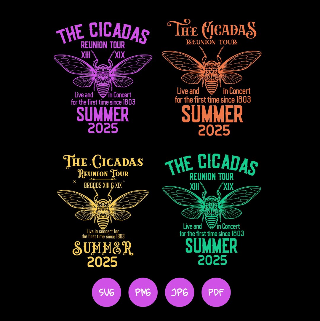 Year of the Cicada 2025 Svg Png, Cicada 2025 Png, the Cicadas Reunion ...