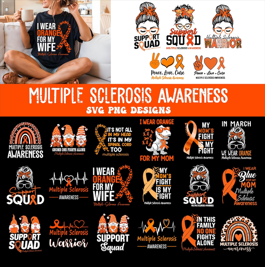 Multiple Sclerosis Awareness Bundle Svg Png, Multiple Sclerosis ...