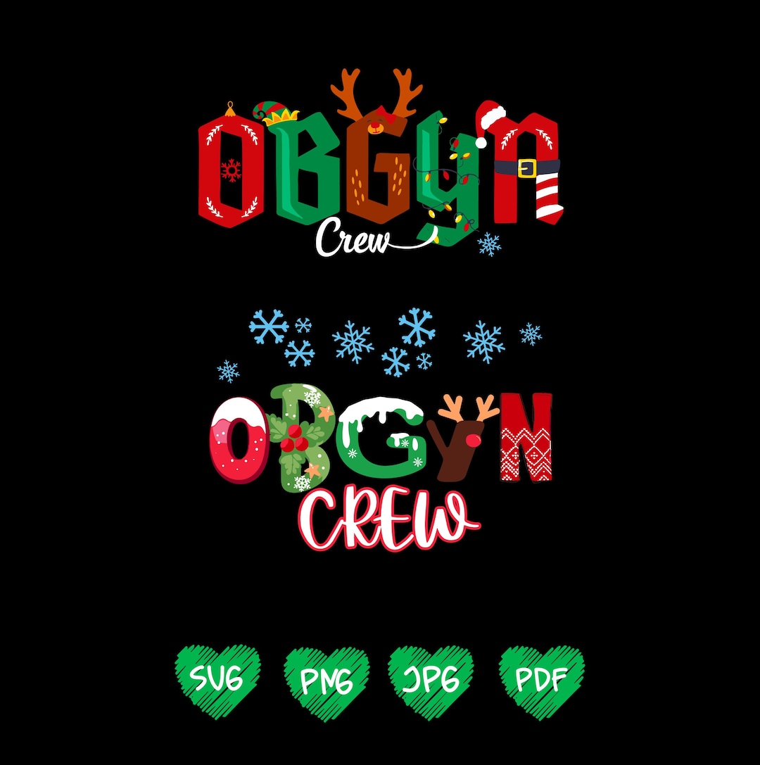 Obgyn Crew Christmas 2025 Svg Png, Retro Christmas Png, Christmas ...