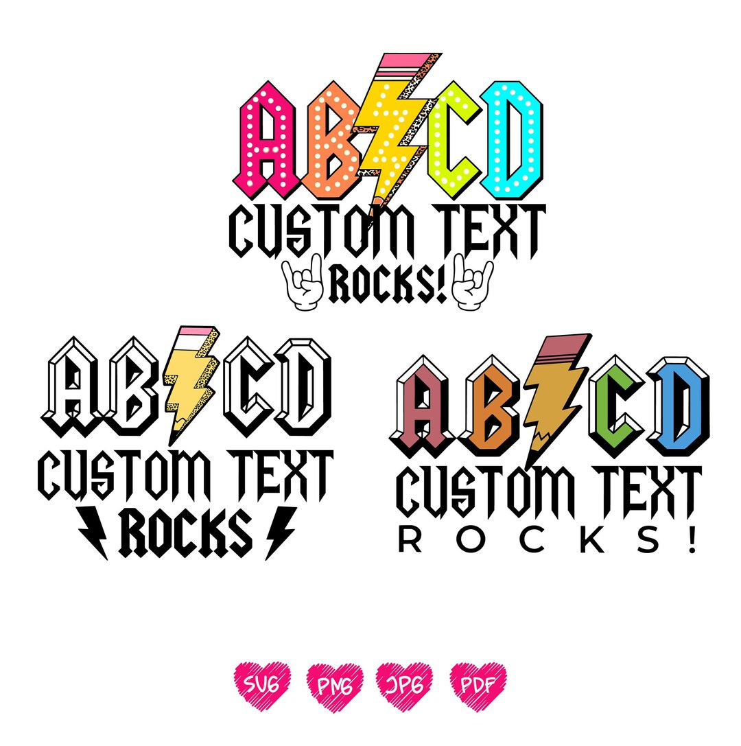Back to School PNG: ABCD Kinder Rock Design (digital Download - Etsy