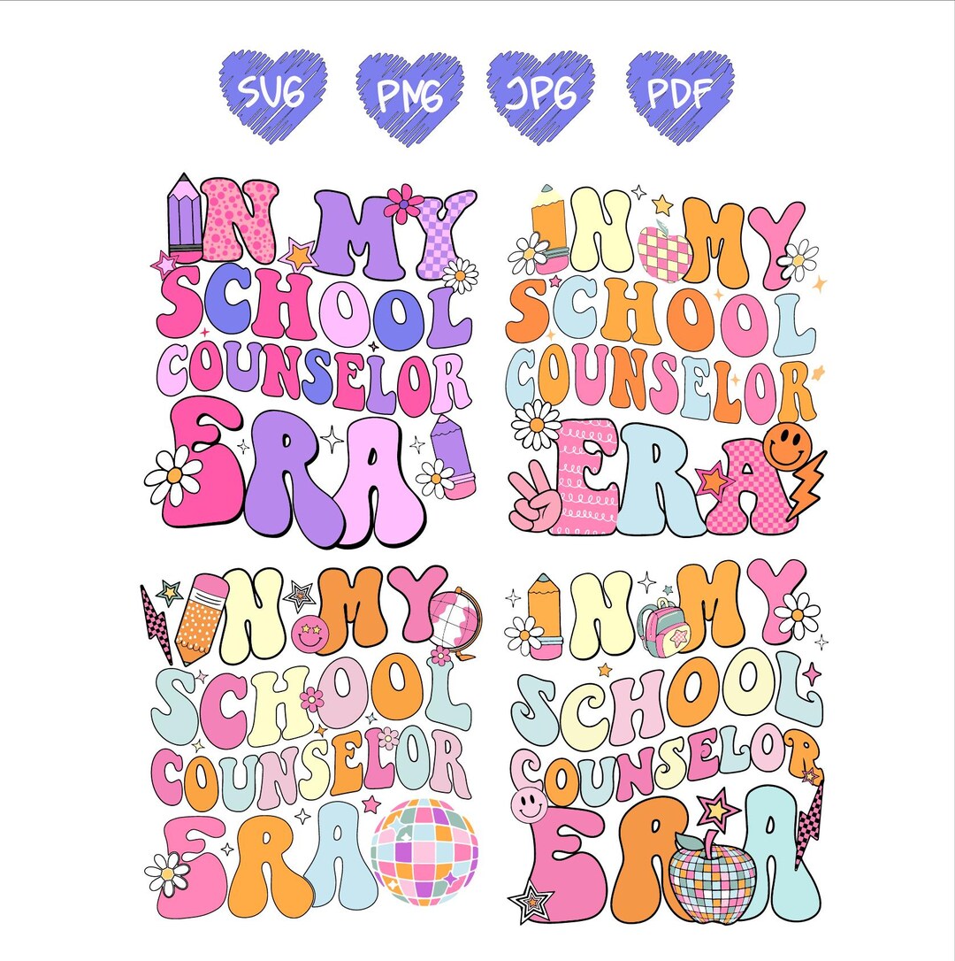 In My School Counselor Era Bundle Png SVG, School Counselor Era Svg ...