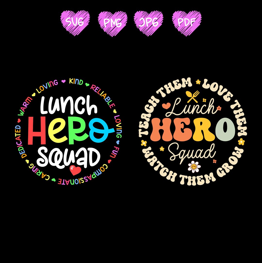 School Lunch Hero Squad Png Svg, Funny Lady Cafeteria Squad Workers Png ...