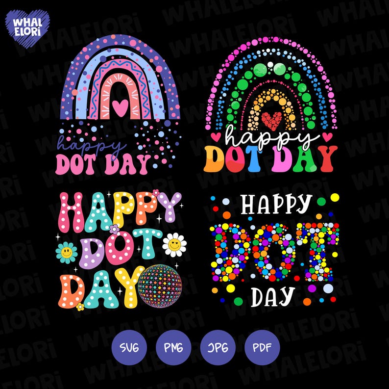 Designs for International Dot Day Svg Png Files, Make Your Mark and See ...