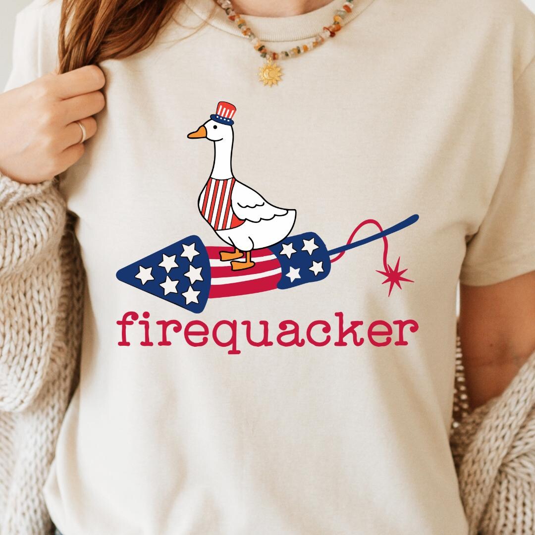 Firequacker Goose Svg Png Digital Download, 4th of July Shirt Design ...