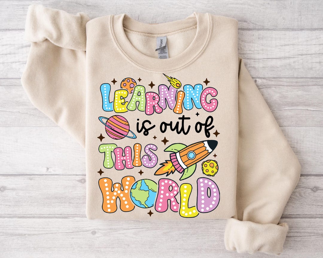 Learning is Out of This World Svg Png, 100 Days of School Png Svg ...