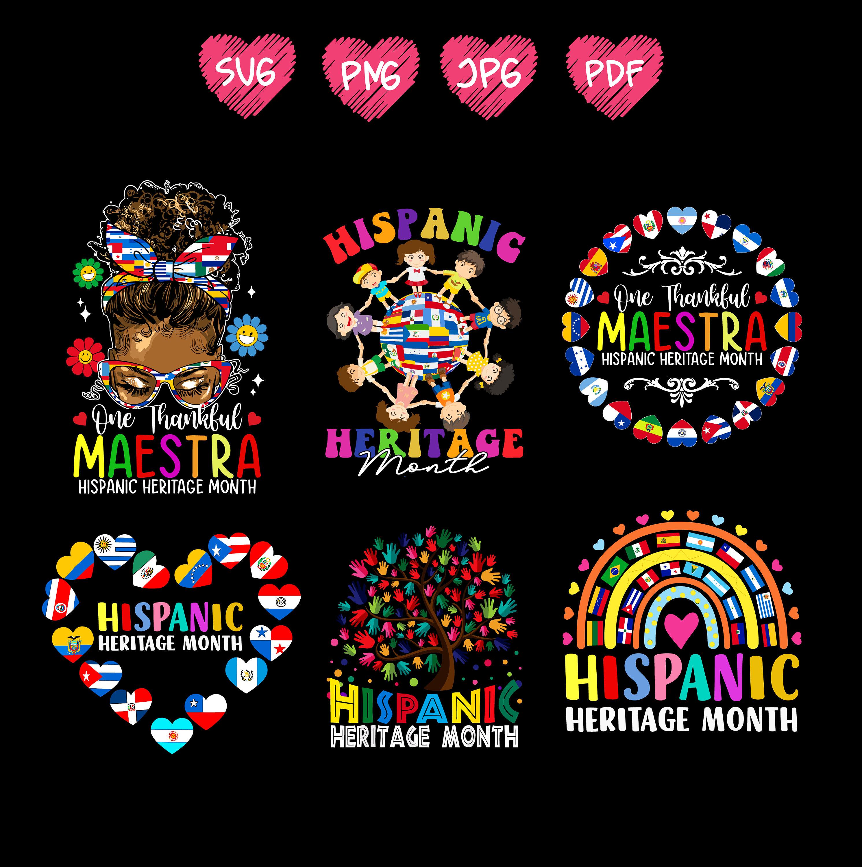 Hispanic Heritage Month Flag Tree Roots SVG PNG: Latino Culture Digital ...