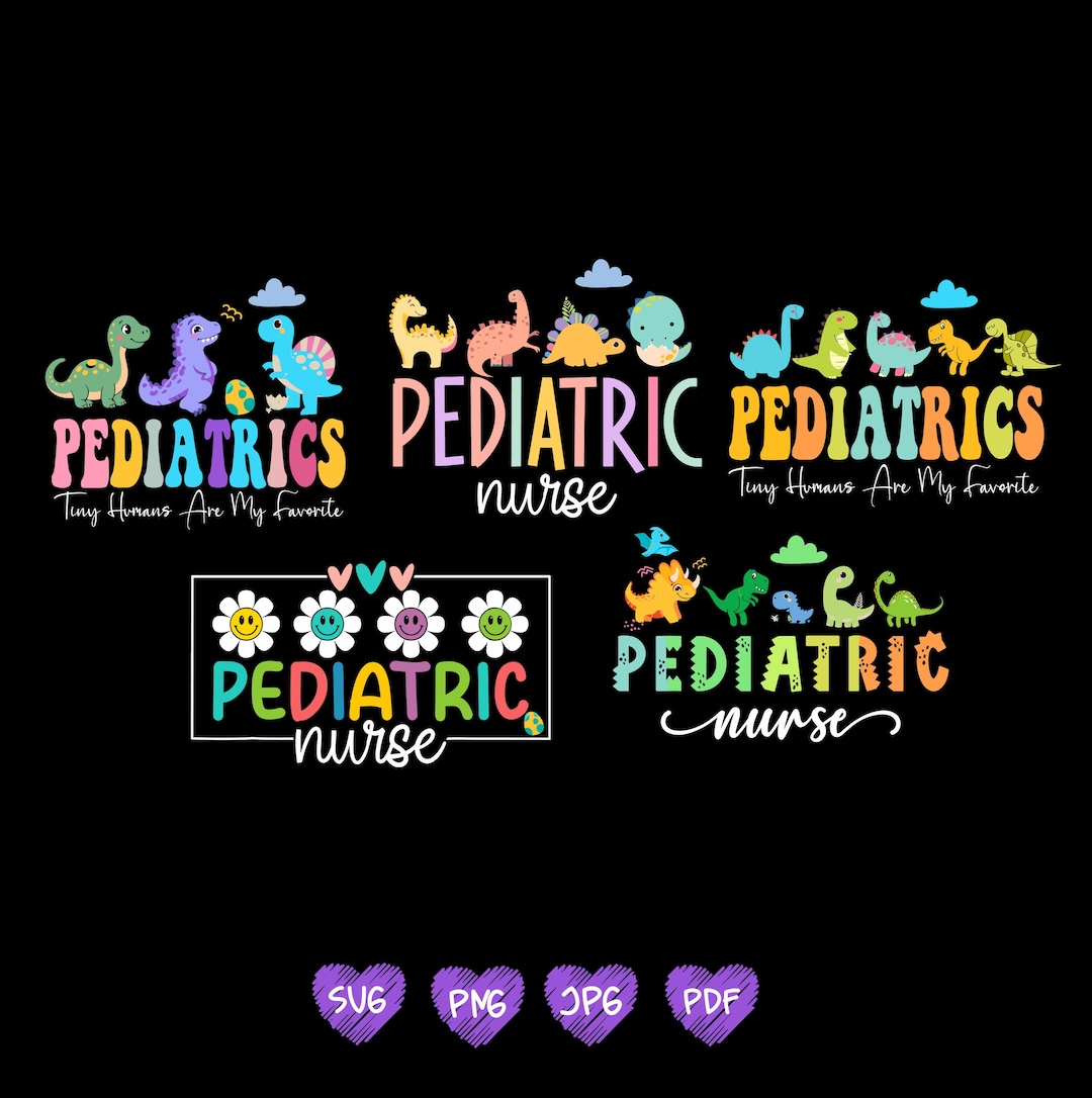 Pediatric Nurse PNG Svg Bundle, Pediatrics PNG, Digital Download, POD ...