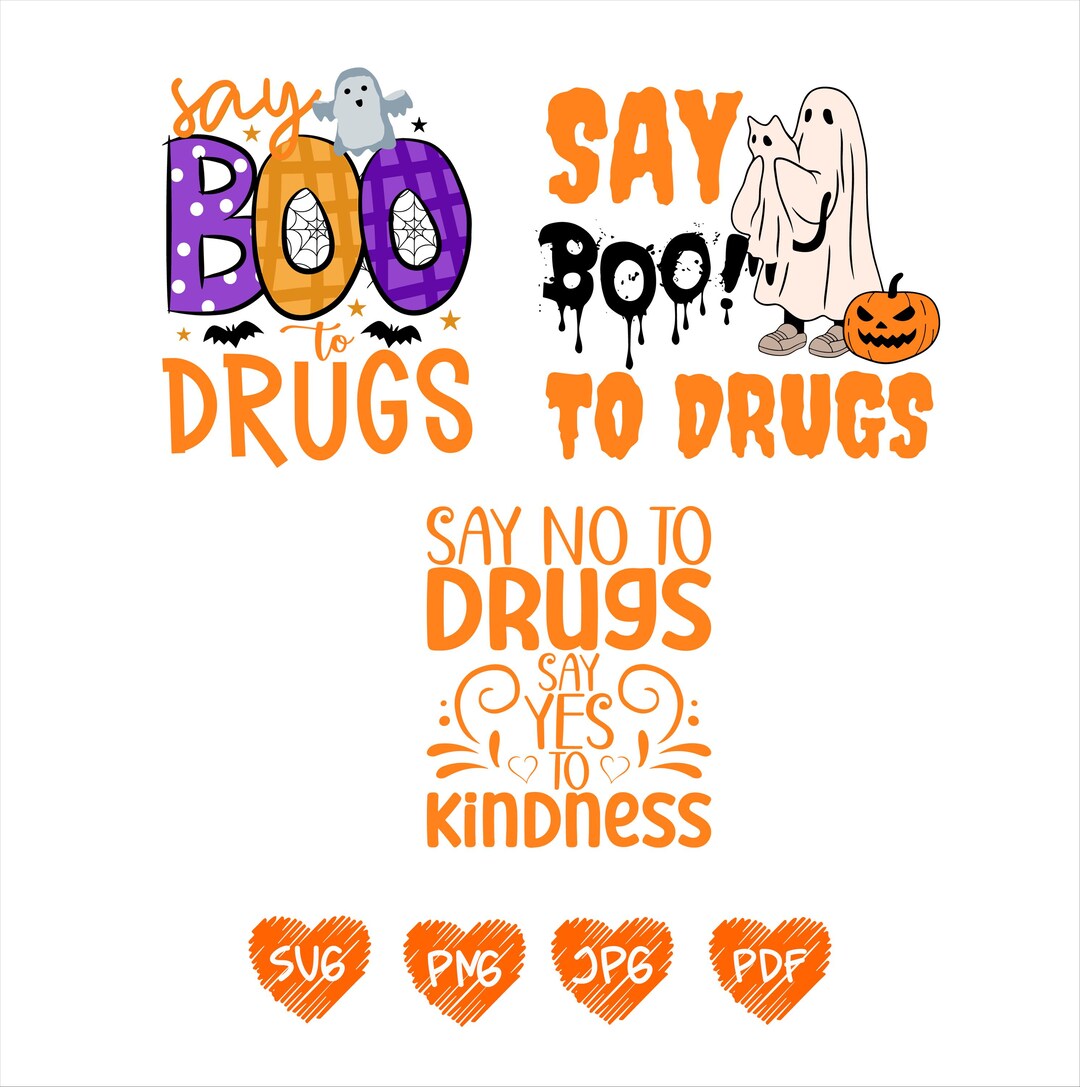 Say Boo to Drugs Svg Png, Halloween PNG, Halloween Svg PNG, Boo Boo ...