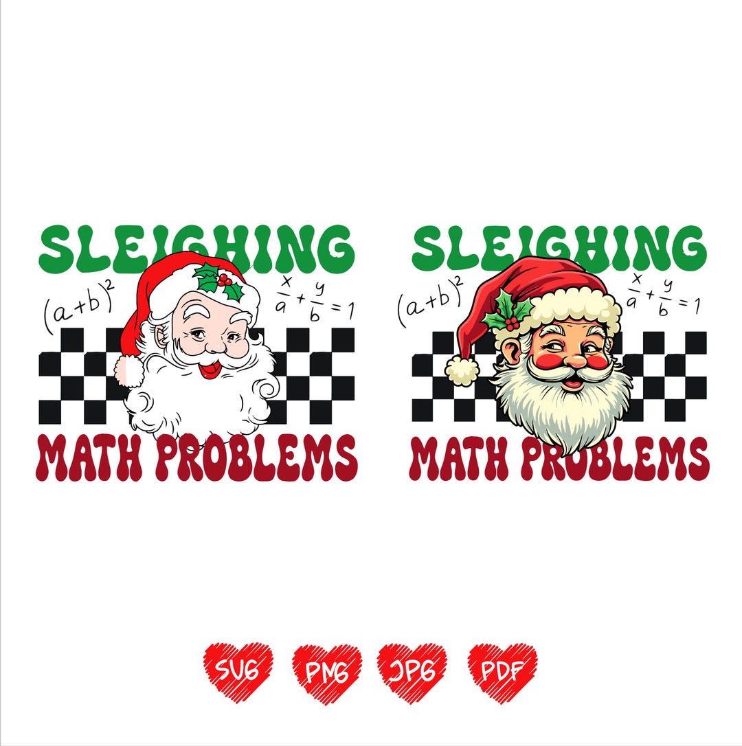 Math Teacher Christmas Teacher 2025 Png Svg, Christmas Math Teacher ...