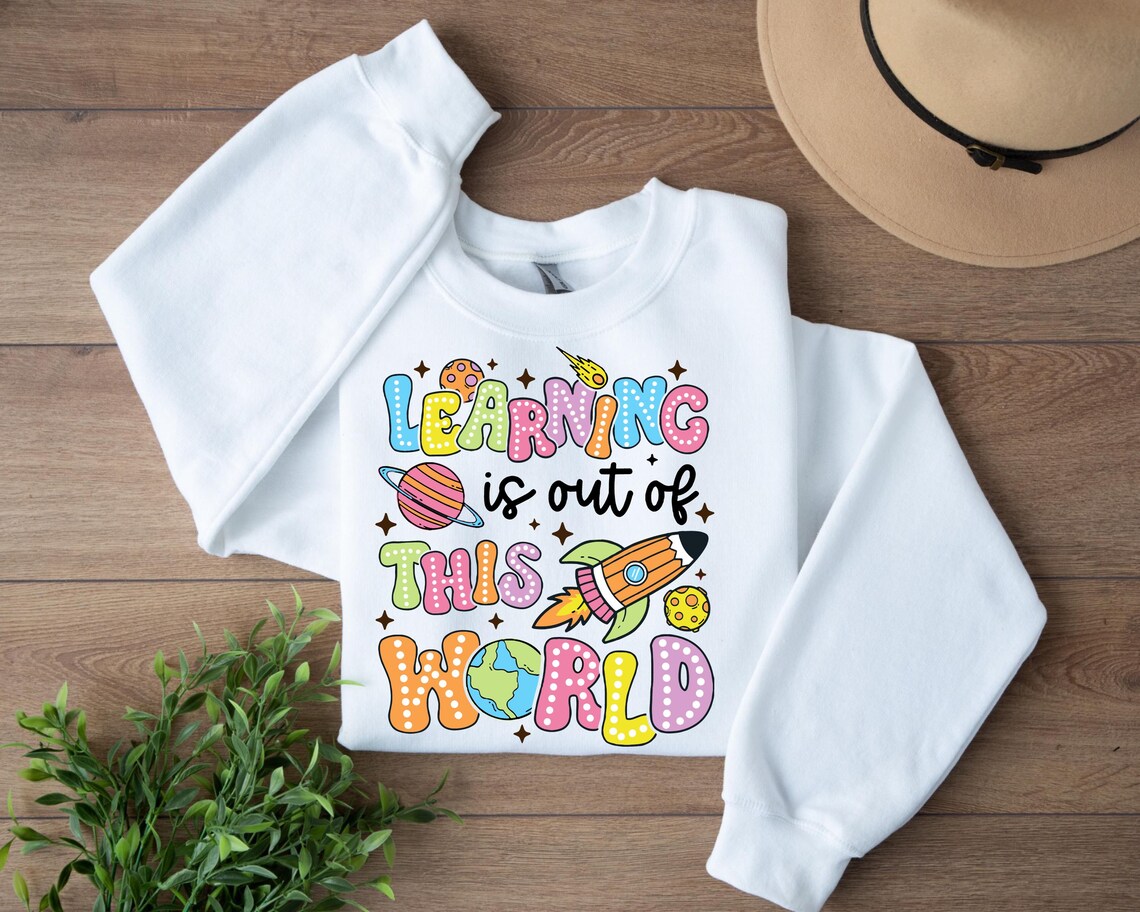 Learning is Out of This World Svg Png, 100 Days of School Png Svg ...