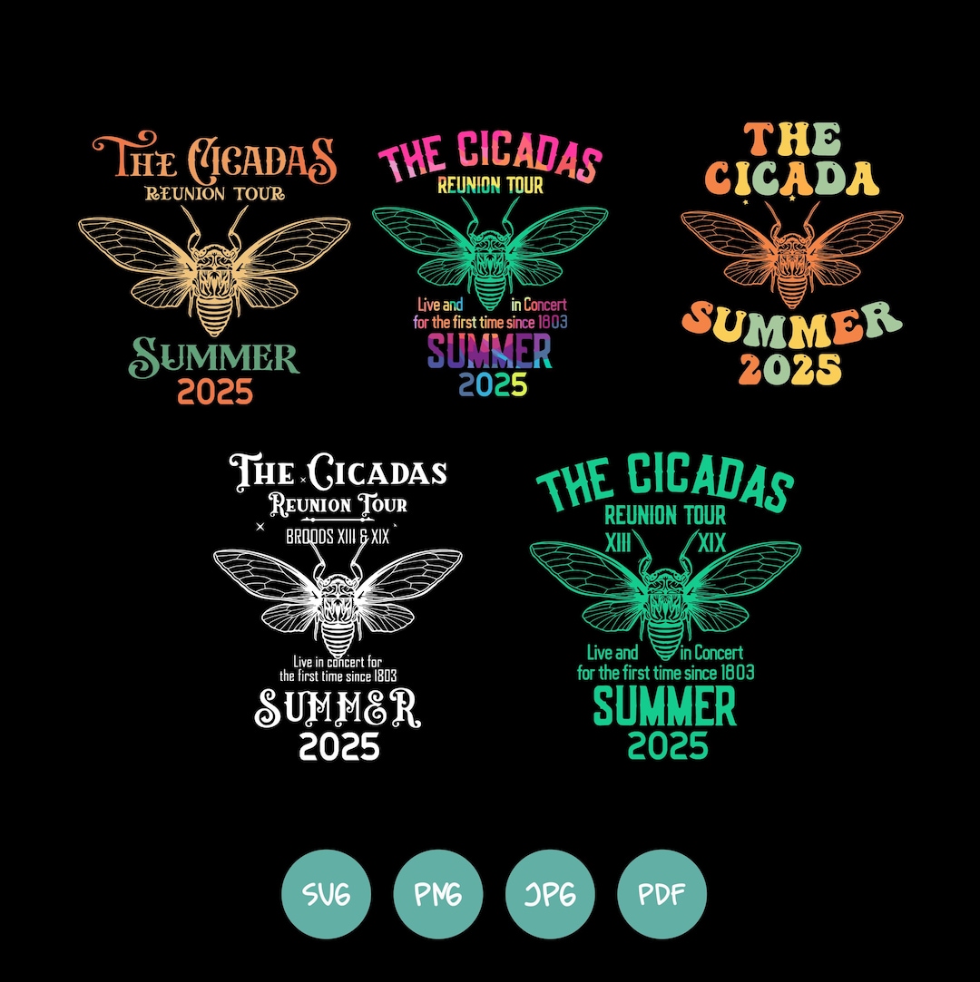 Year of the Cicada 2025 Svg Png, Cicada 2025 Png, the Cicadas Reunion ...