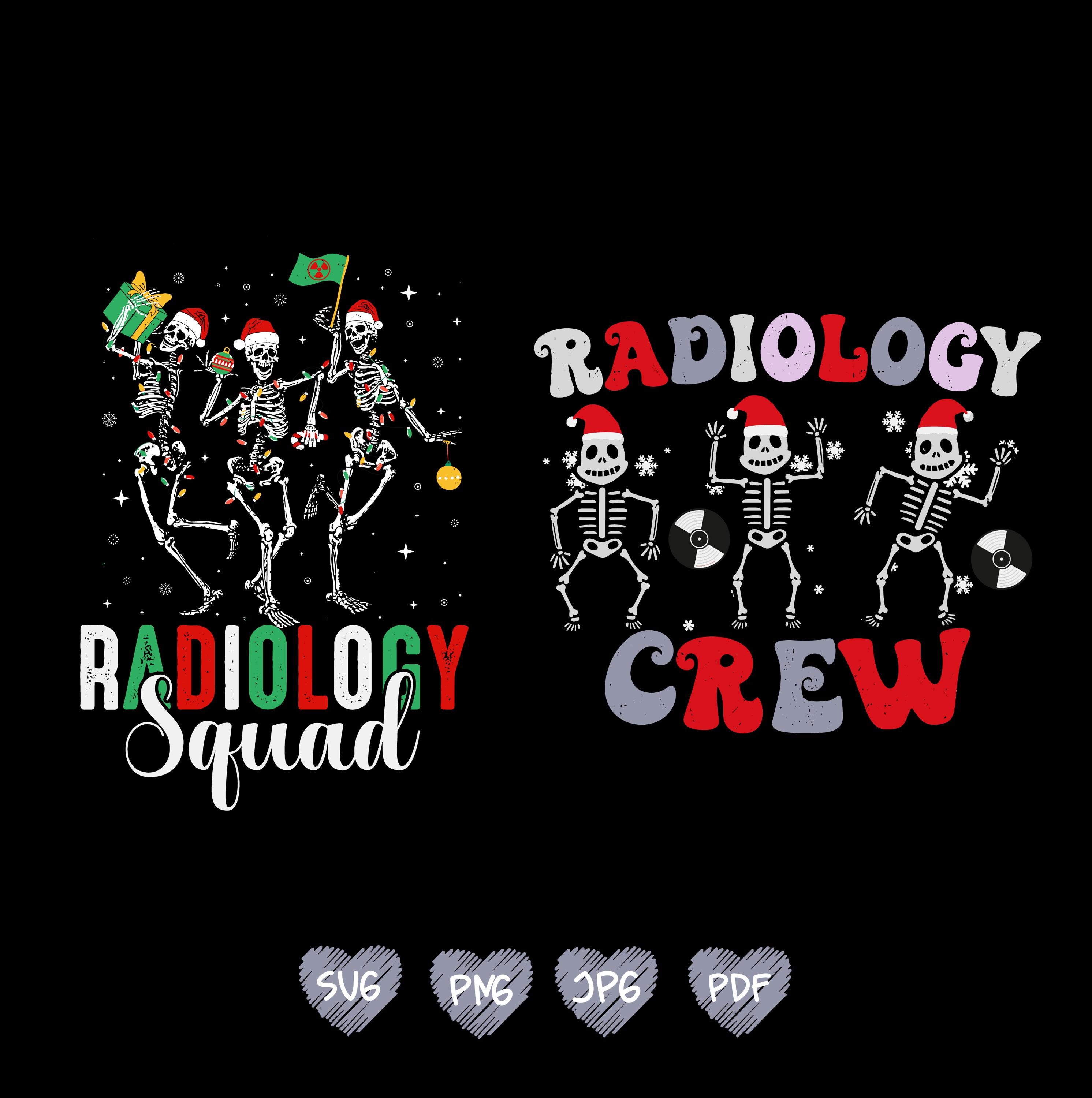 Christmas Radiology Crew Skeleton Svg Png, Dancing Skeleton X-ray Rad ...