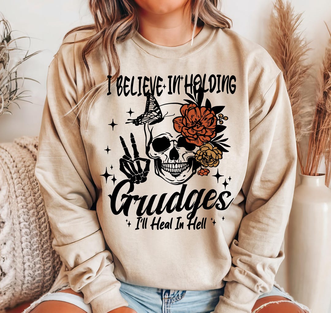 Holding Grudges, Floral Skull Svg Png, Adult Humor Png, Sugar Skull Png ...