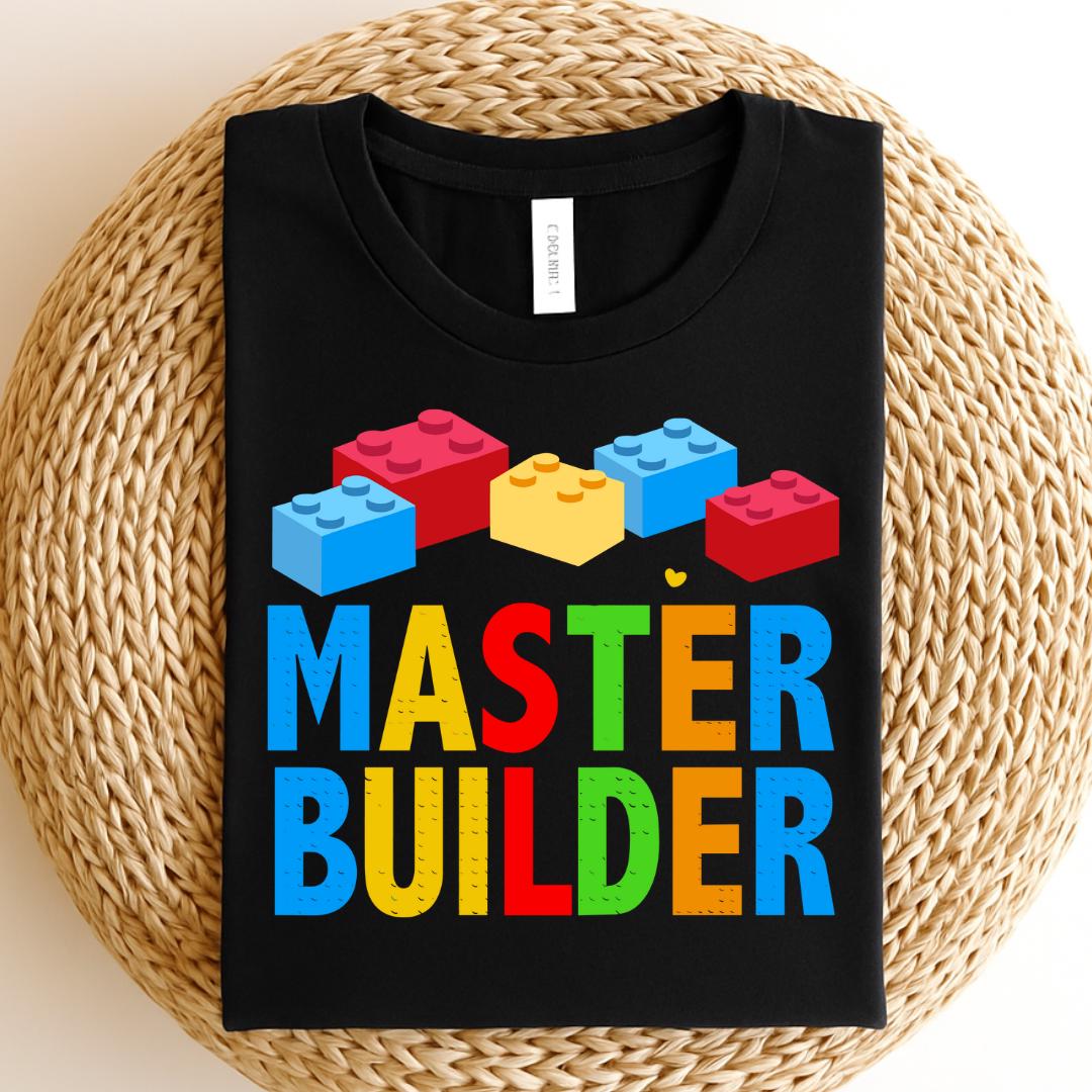Building Blocks SVG PNG: Master Builder Kids Design (digital Download ...