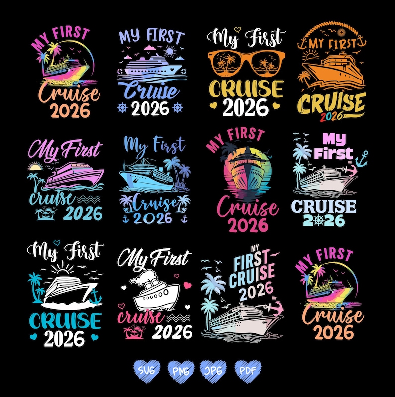 First Cruise Adventure 2026: New Year Family Trip Svg & Png | Cruise ...