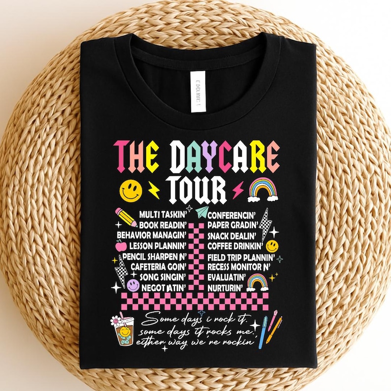 Retro Daycare SVG PNG Bundle: Childcare Staff & Teacher Design (digital ...